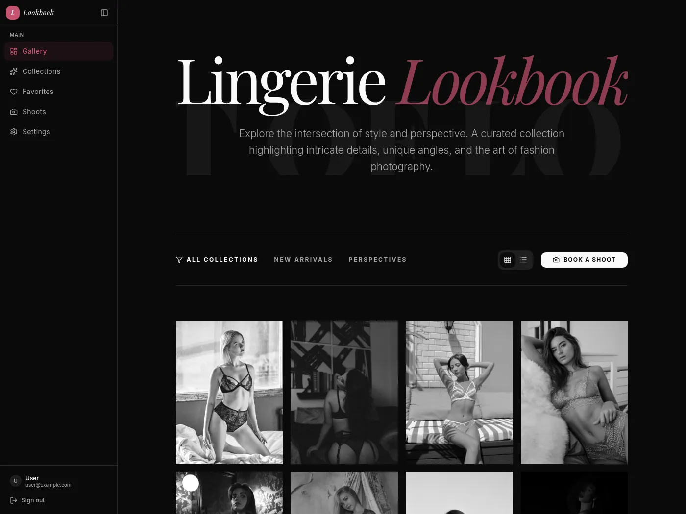 Lingerie Lookbook Viewer