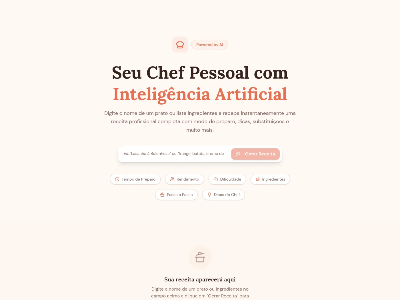 Smart Chef Recipe Generator
