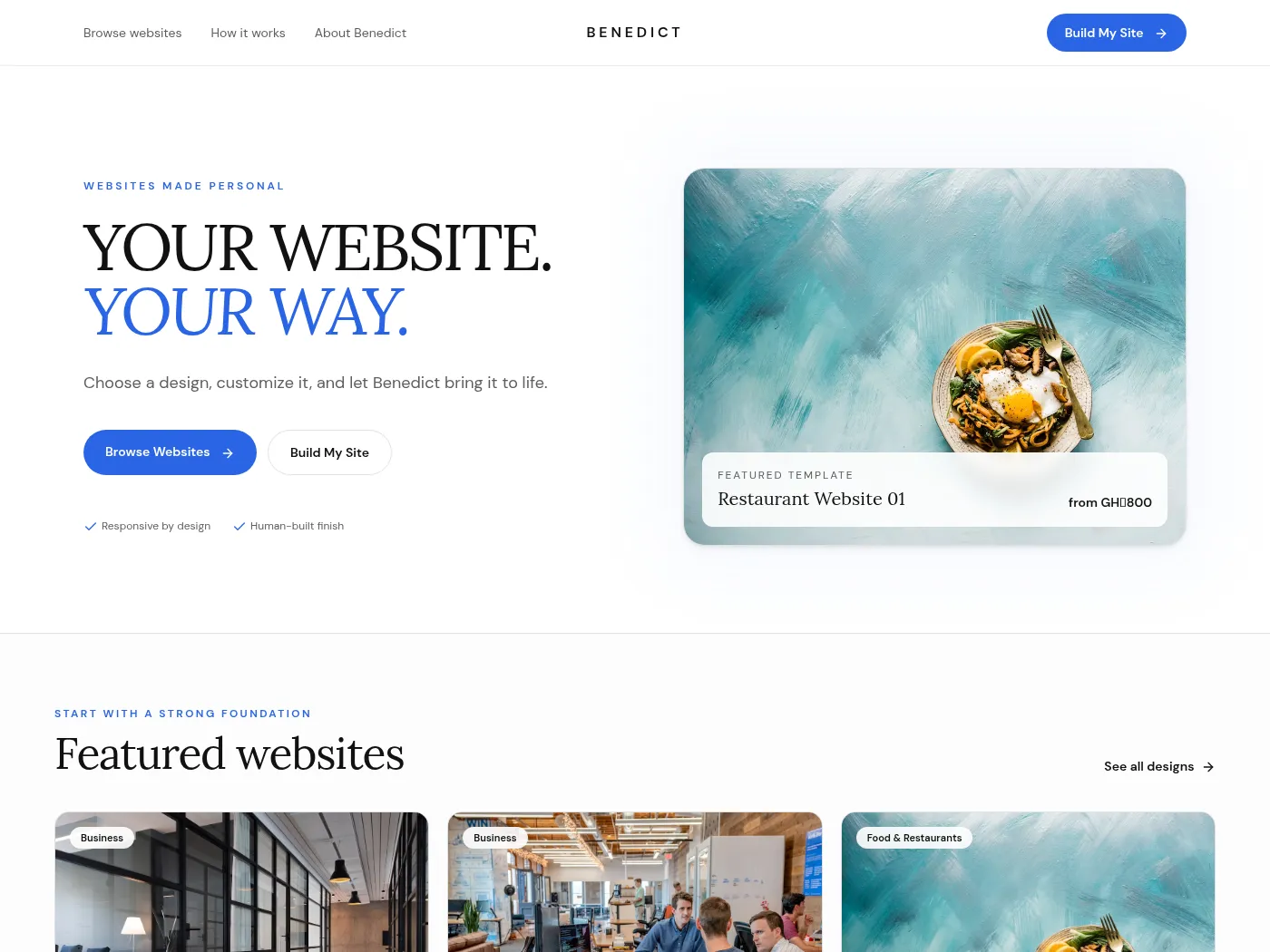 Benedict Site Builder