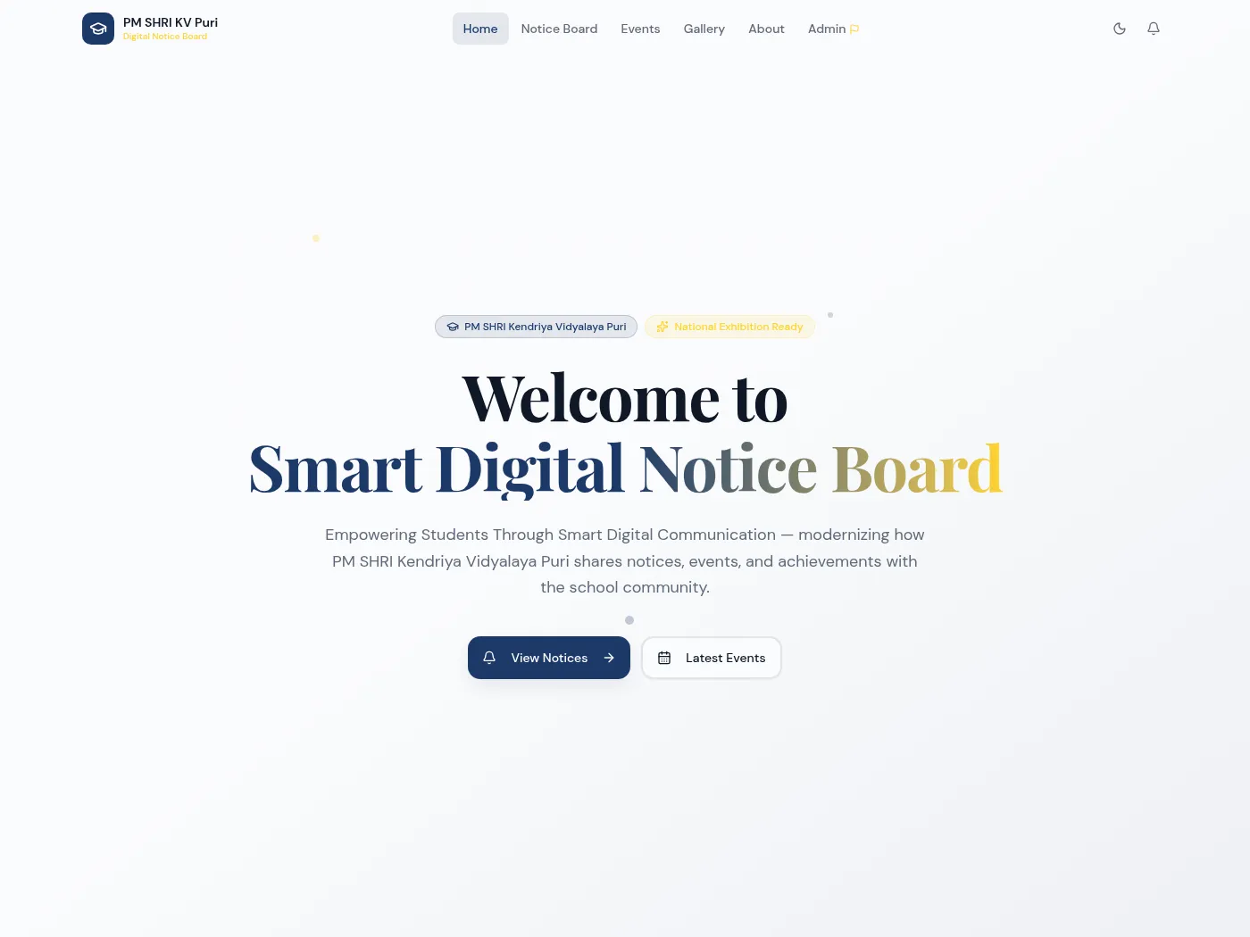 Smart School Notice Board