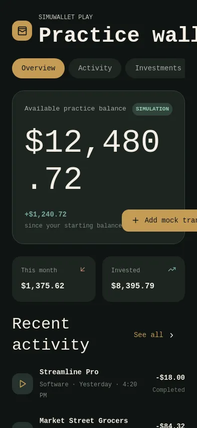 SimuWallet Play