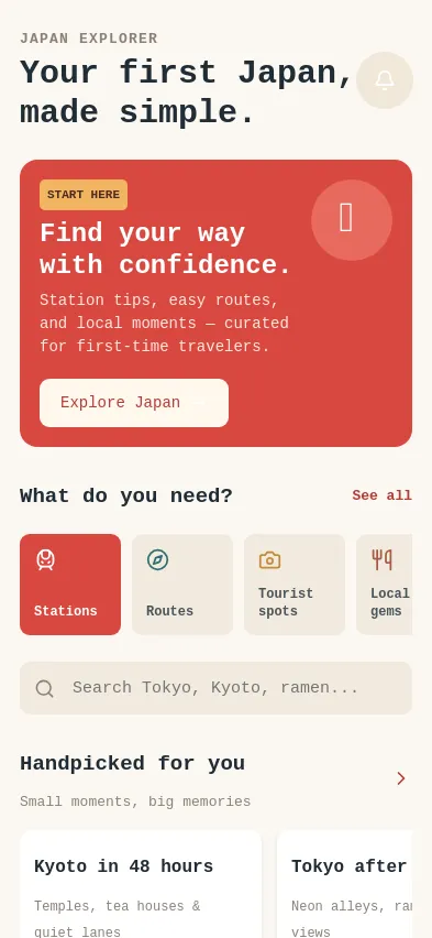 Japan Explorer App
