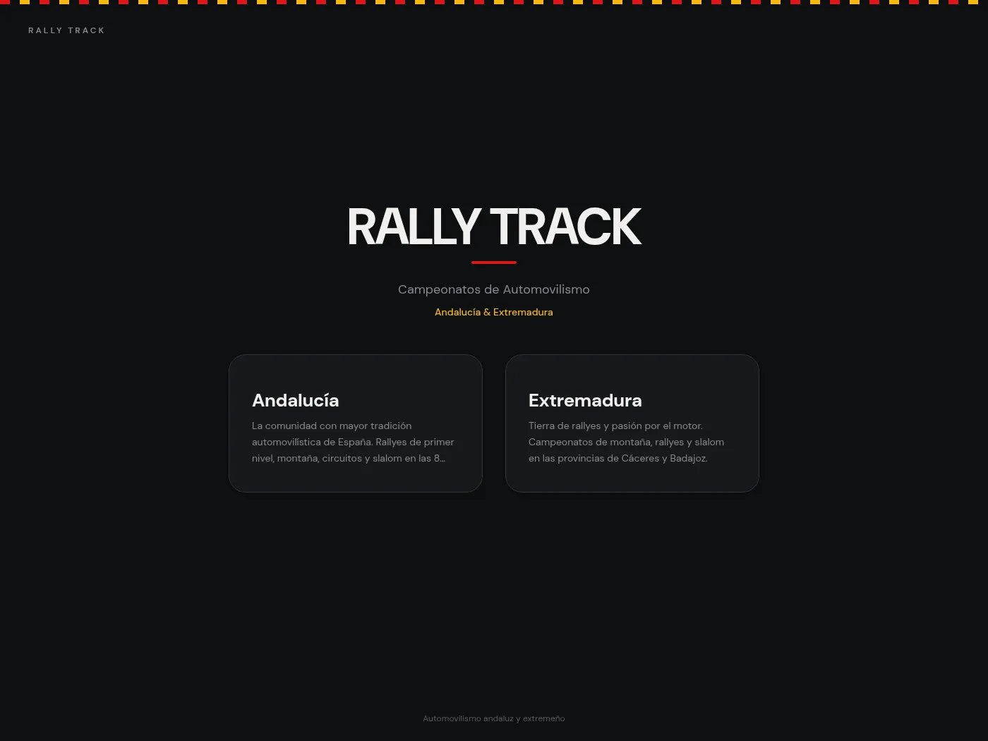 Rally Track Andalusia & Extremadura
