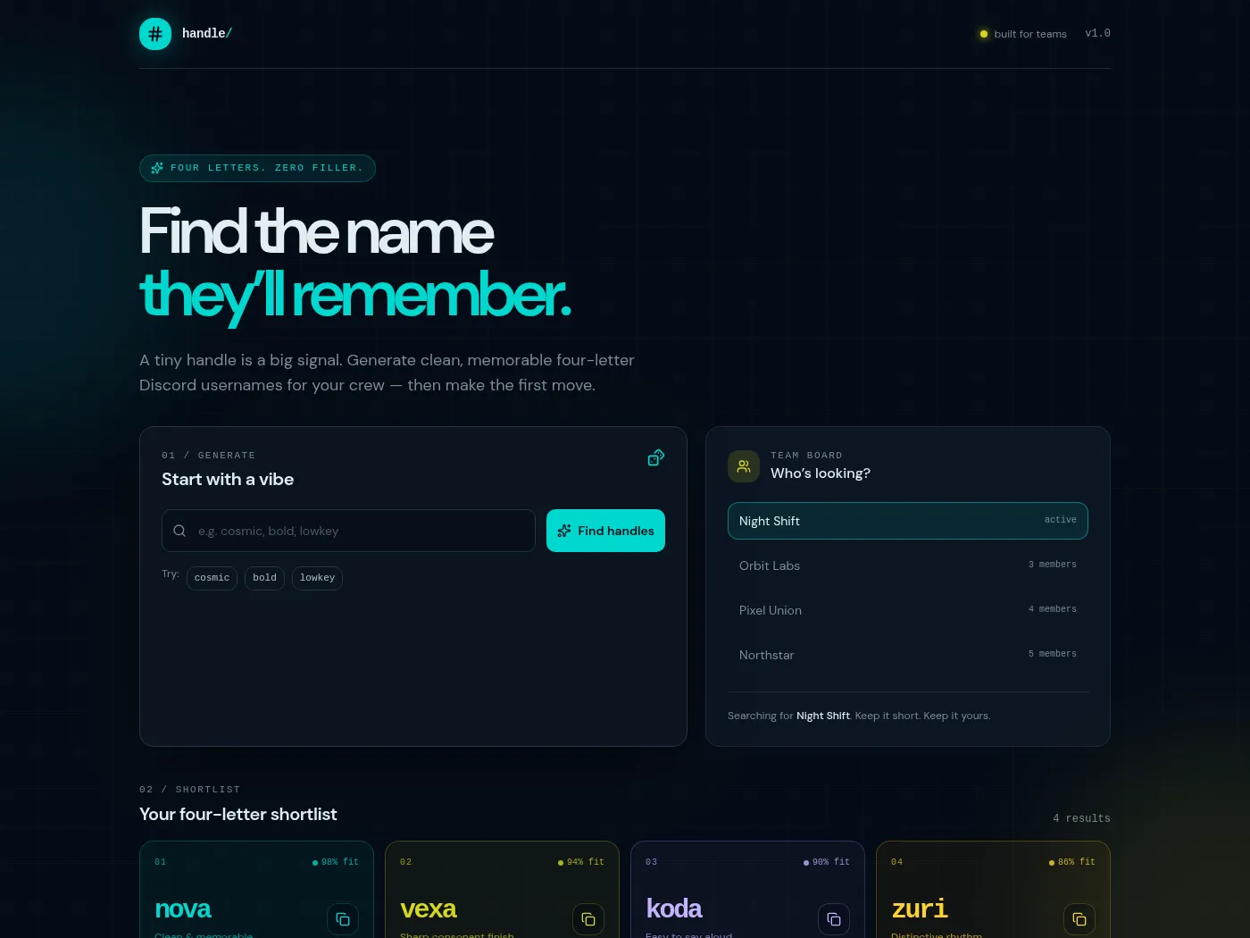 Discord Handle Finder