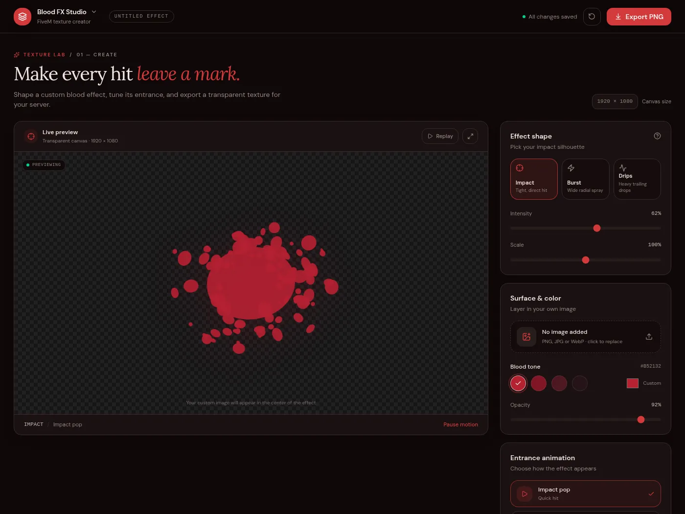 FiveM Blood FX Studio