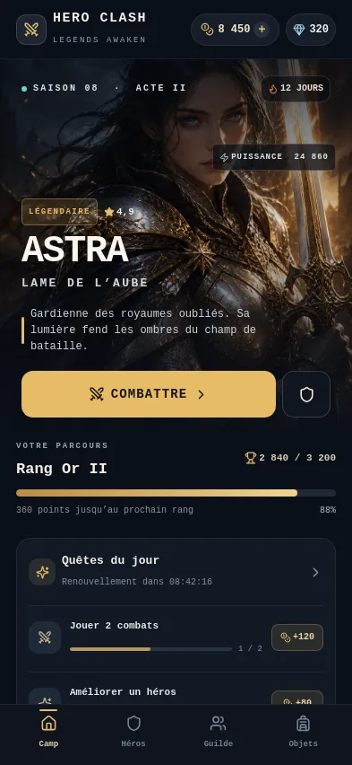 Hero Clash Redesign