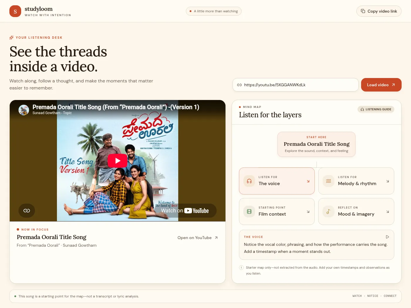 YouTube Mind Map Player