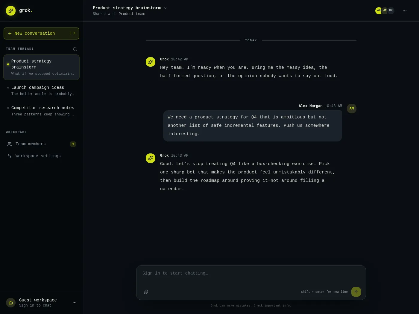Grok Unfiltered Chat
