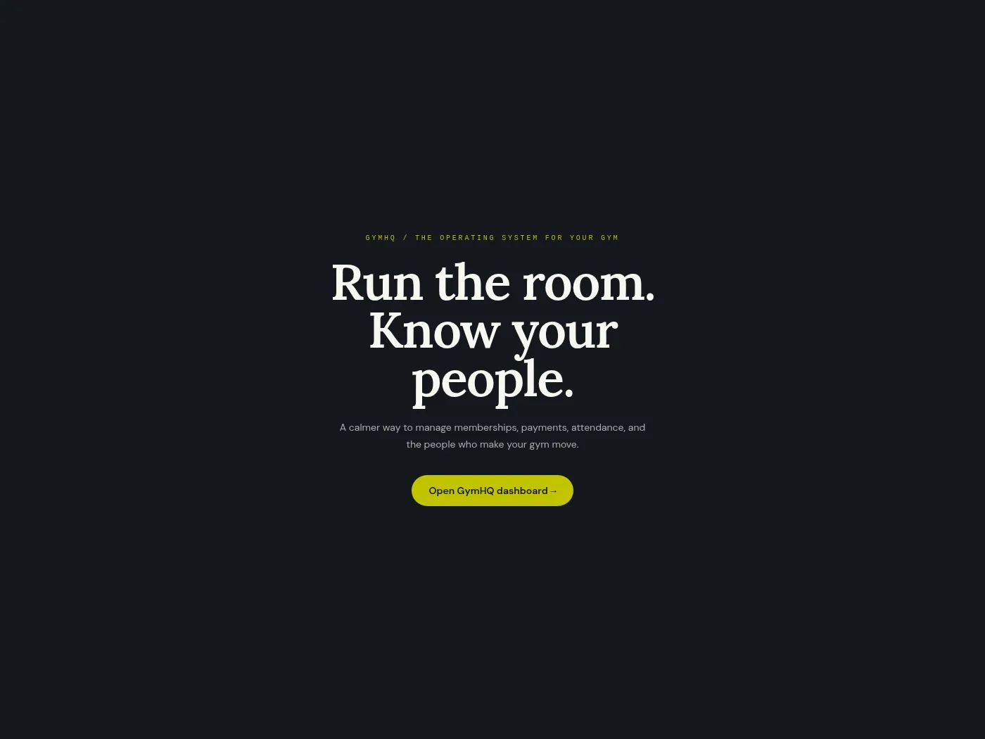 GymHQ: Digital Gym System