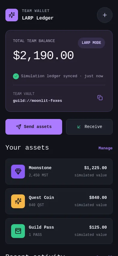 LARP Phantom Wallet Sim
