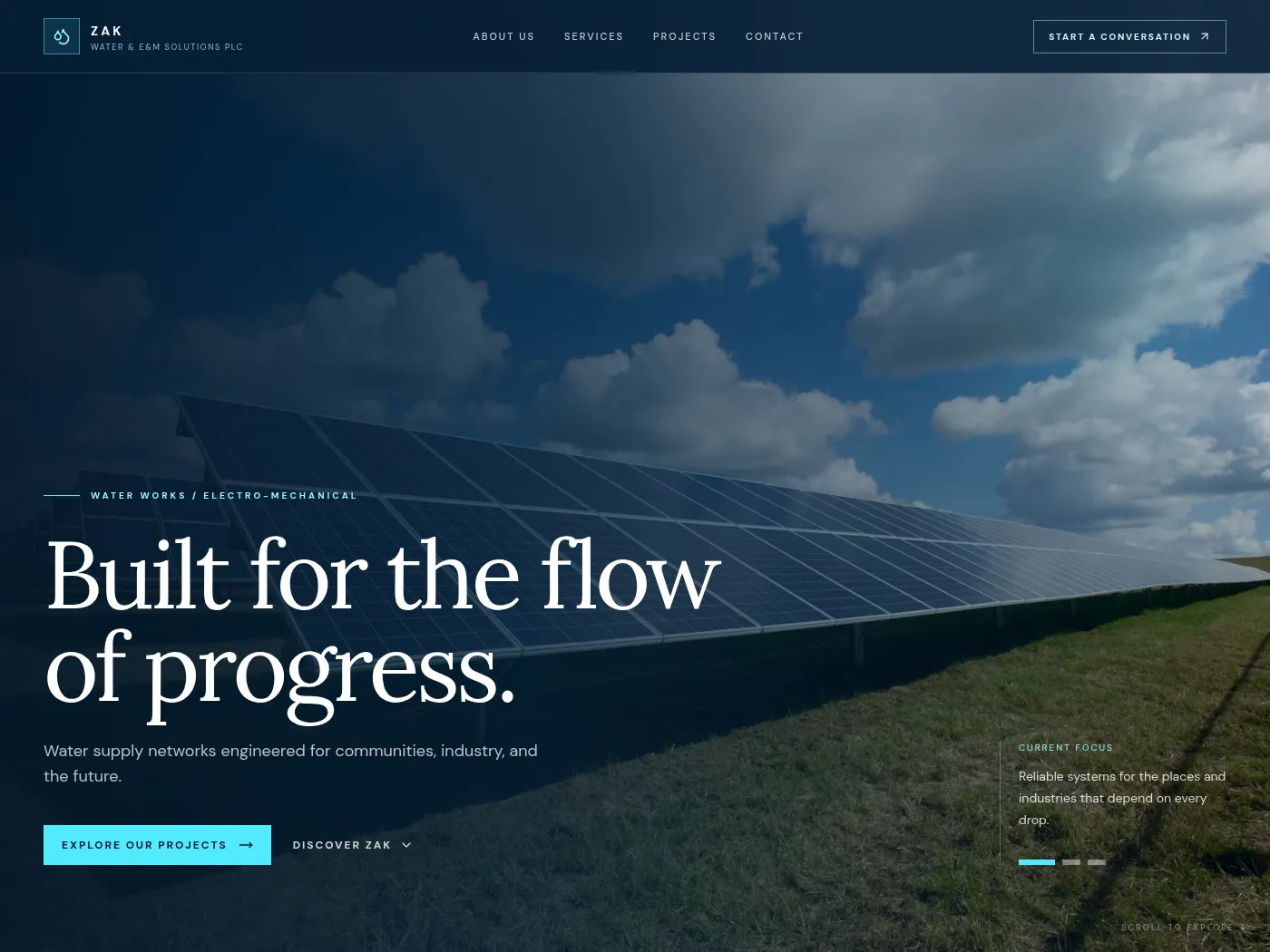 ZAK Water Solutions Site