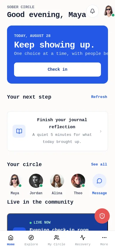 Sober Circle Reimagined