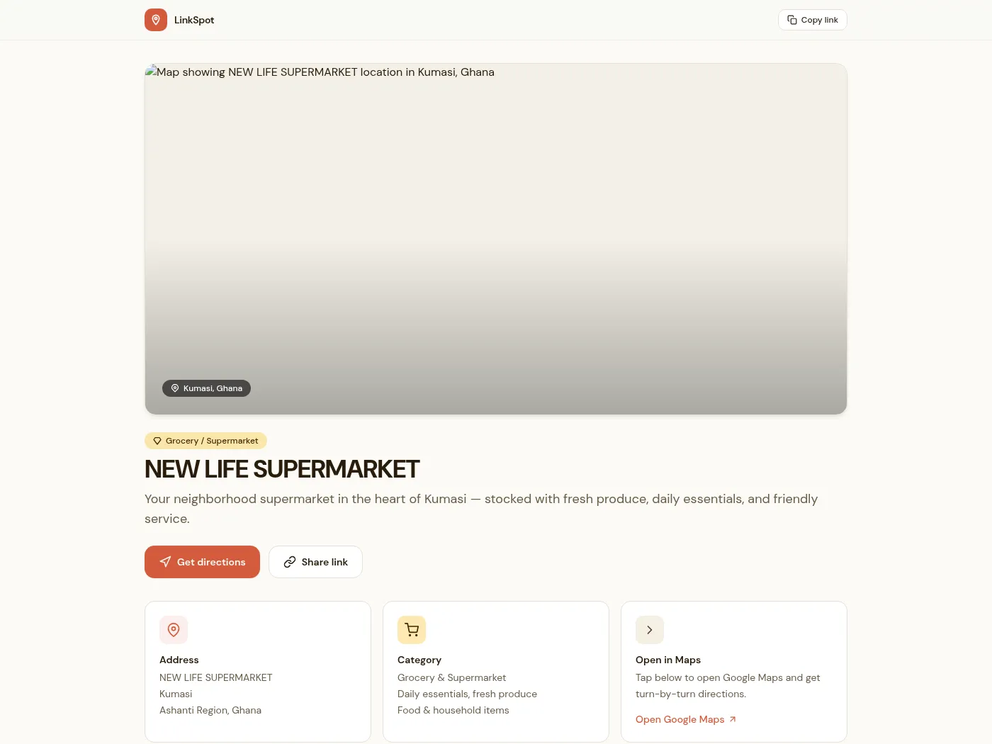 LinkSpot Map Portal