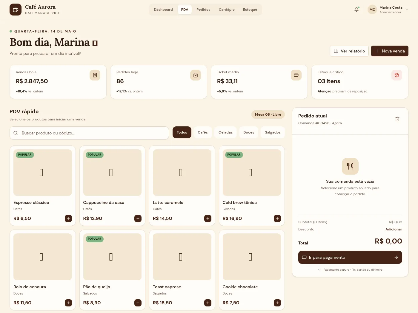 CafeManage Pro