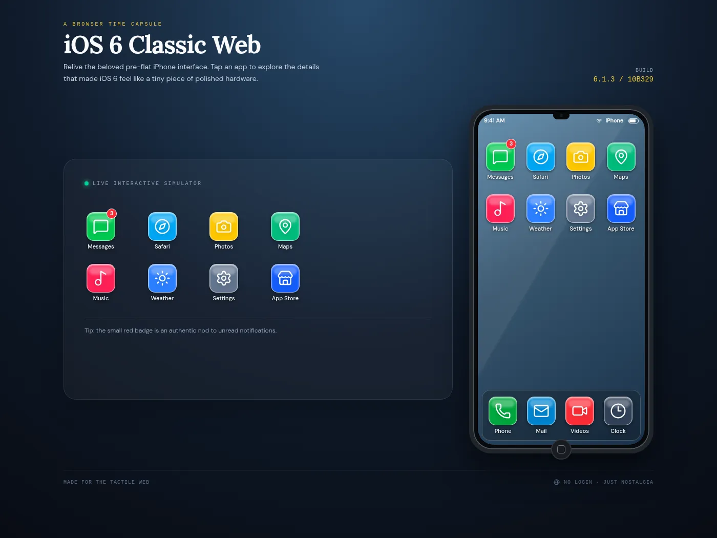 iOS 6 Classic Web