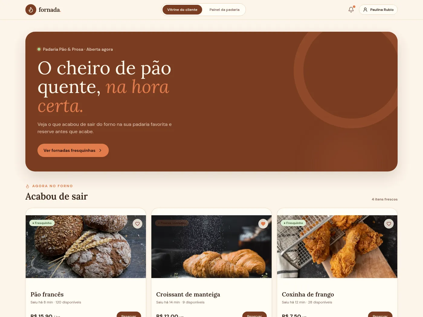 Fornada SaaS Padaria App