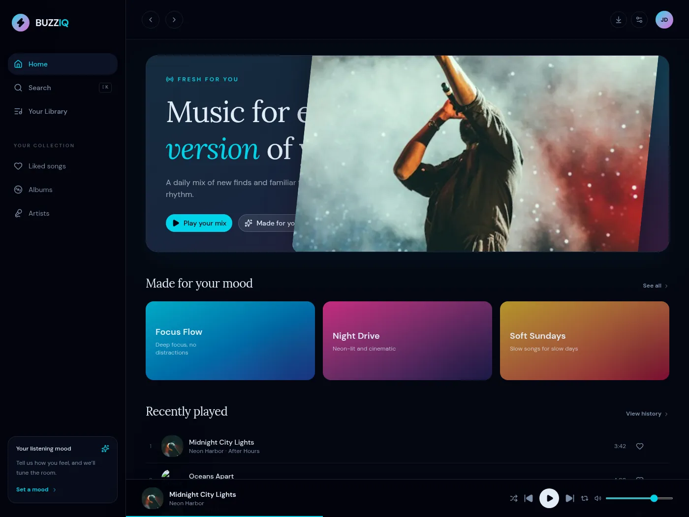 BuzzIQ Music App