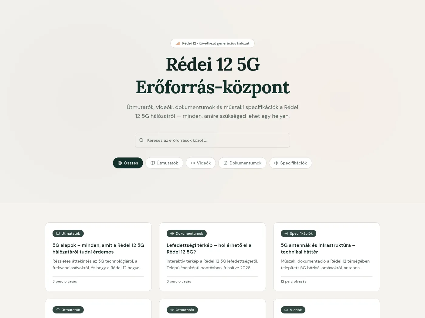 Rédei 12 5G Portal