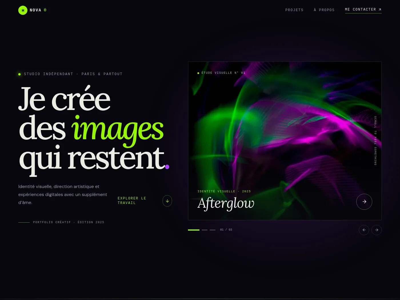 Neon Glow Portfolio
