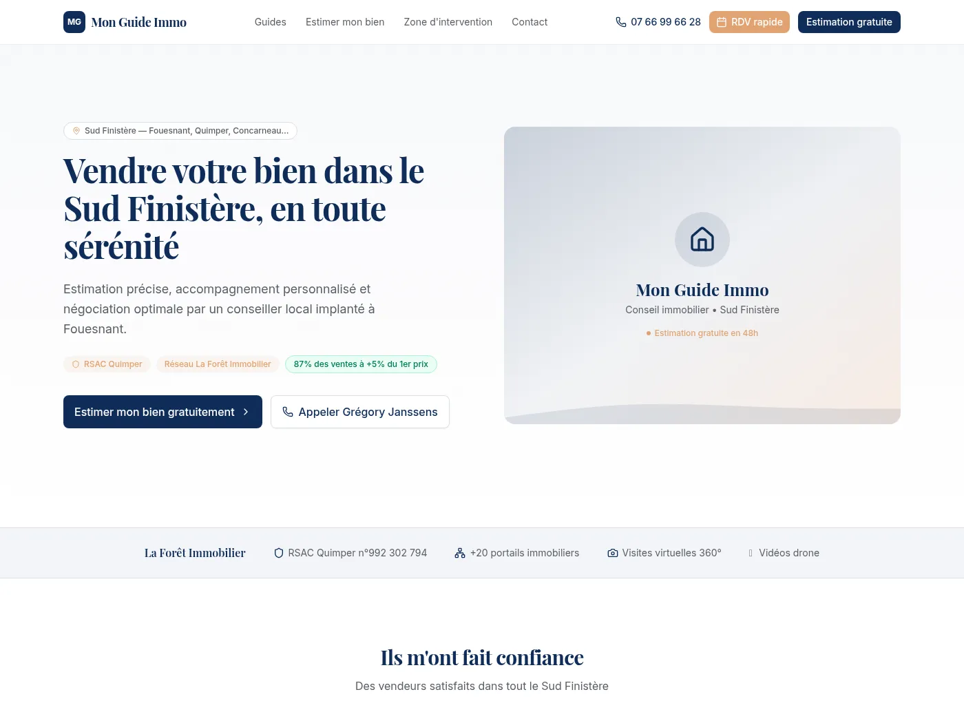 Mon Guide Immo Landing