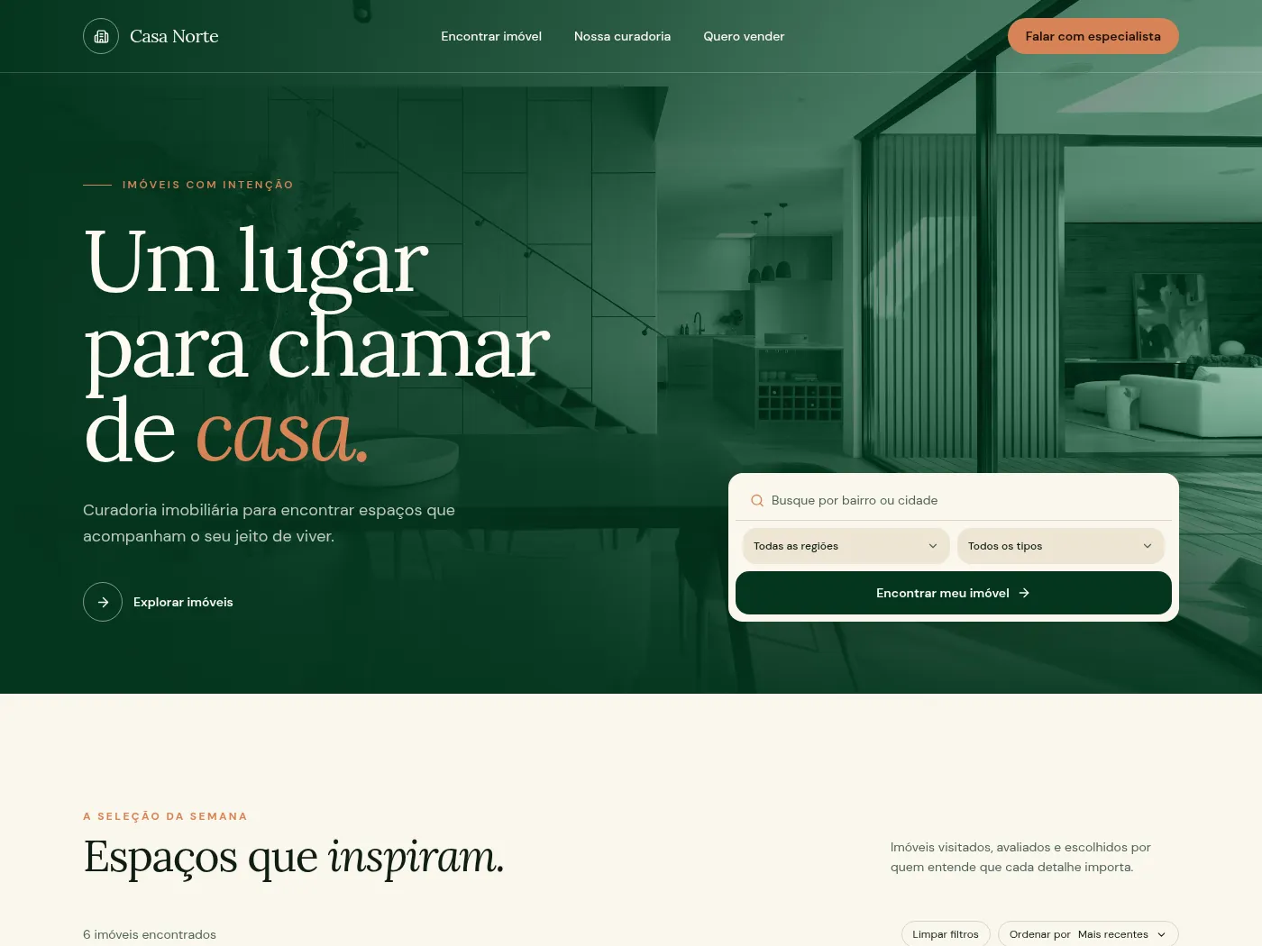 Imobiliária Moderna Web