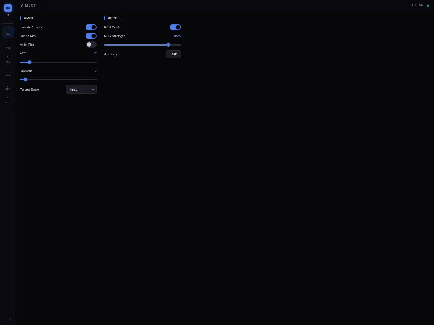 Modern DX11 Menu UI