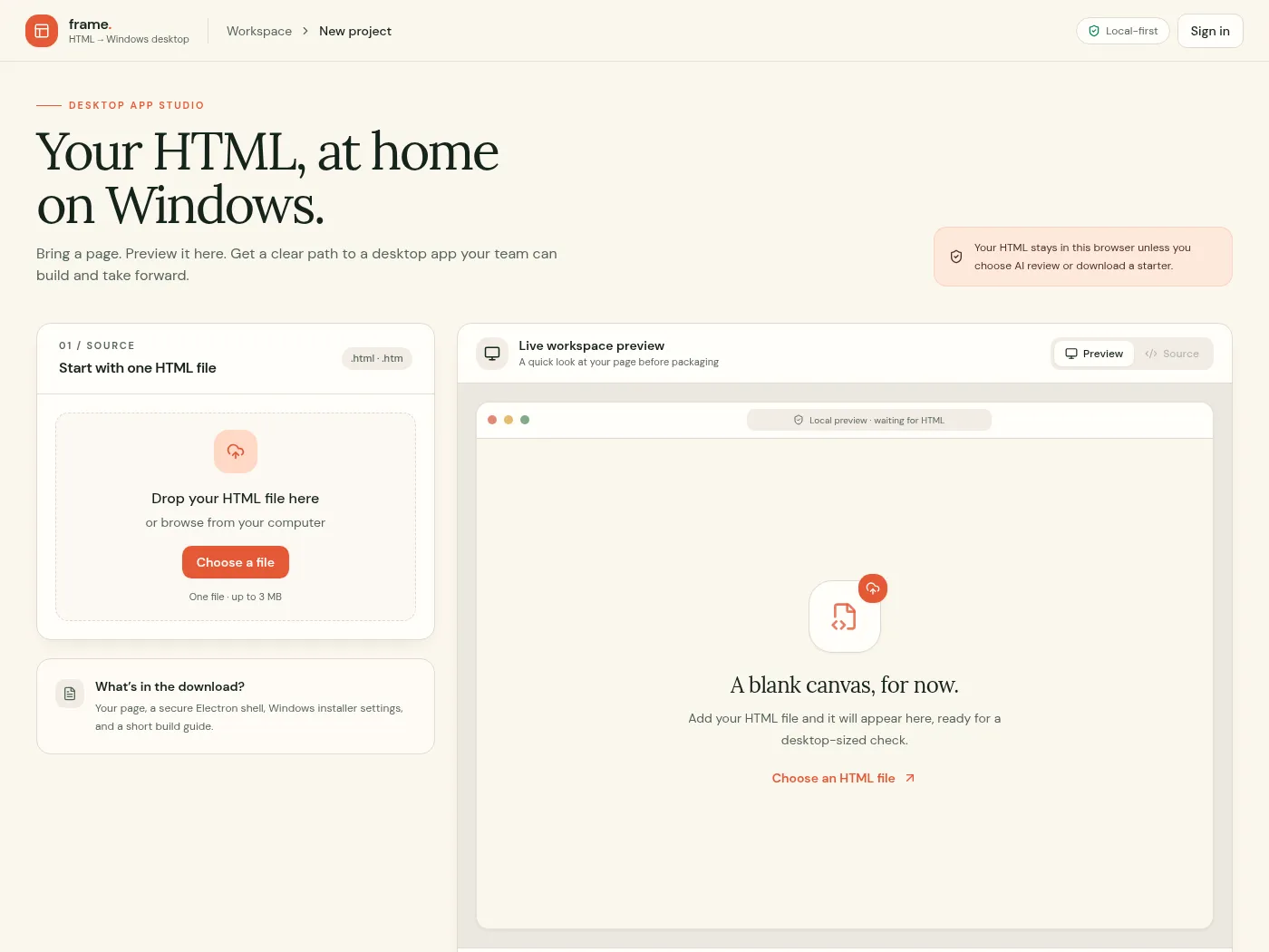 HTML2EXE AI Converter