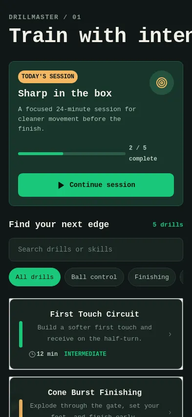 DrillMaster Football App