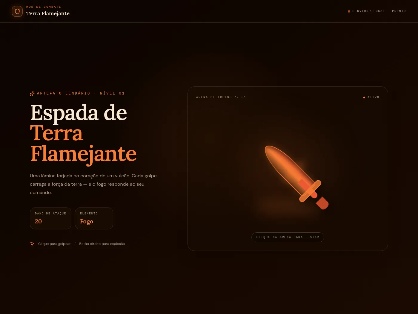 Espada de Terra Flamejante