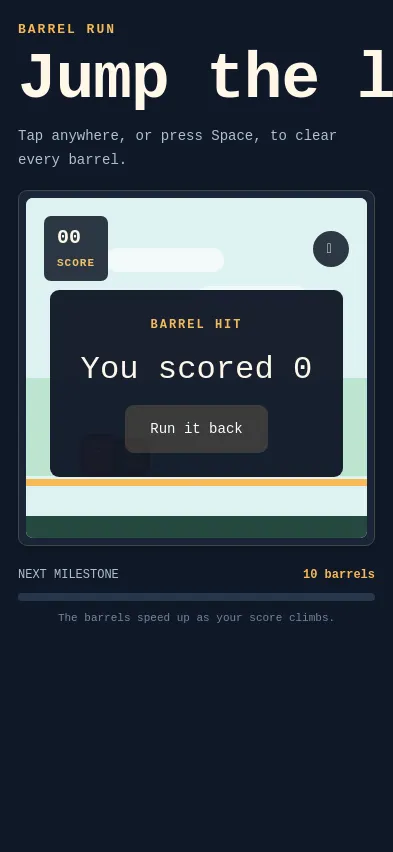 Barrel Jumper