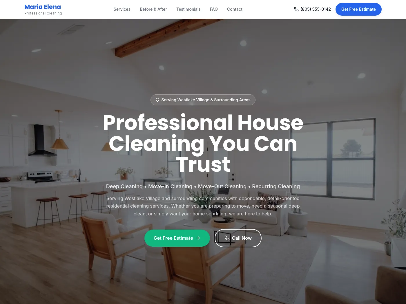 Maria Elena Cleaning Site