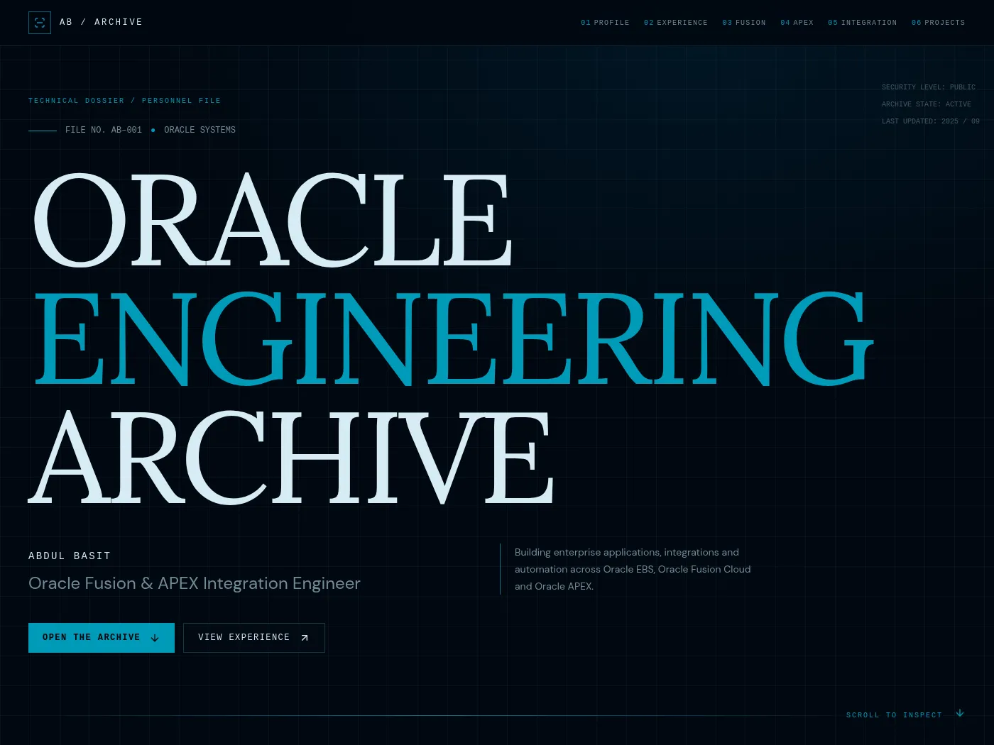 Engineering Archive Portfolio