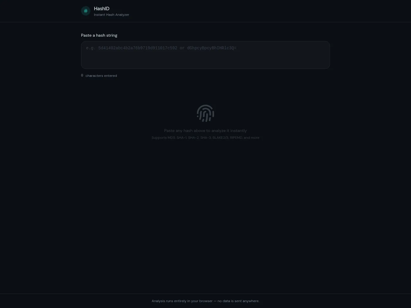 HashID Lookup Portal