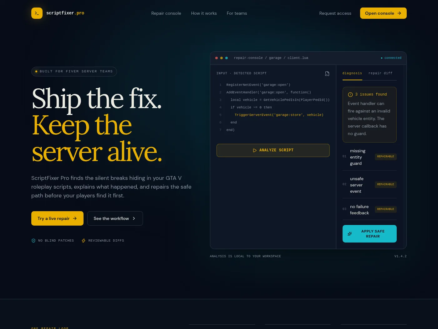 ScriptFixer Pro for FiveM