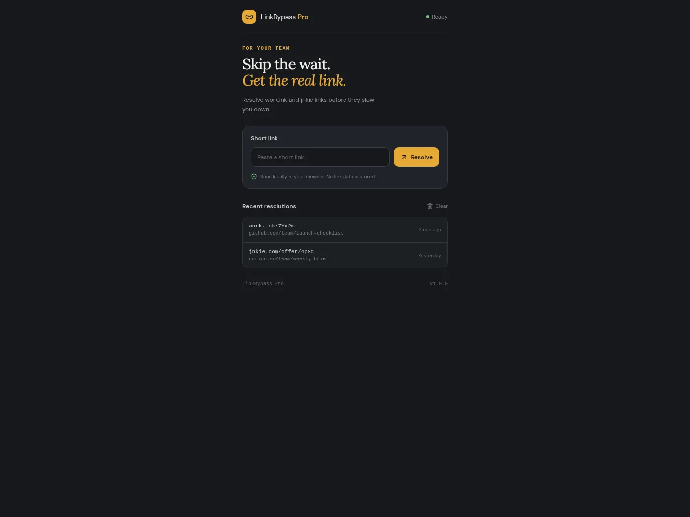 LinkBypass Pro