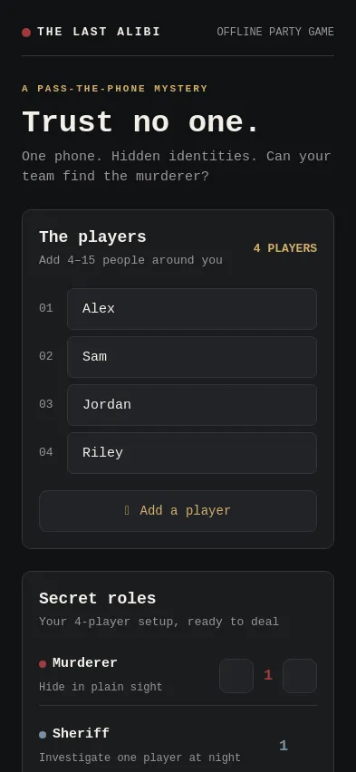 Mafia Party Mobile Game