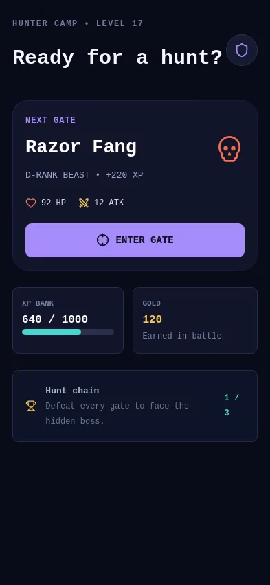 Solo Level RPG Quest