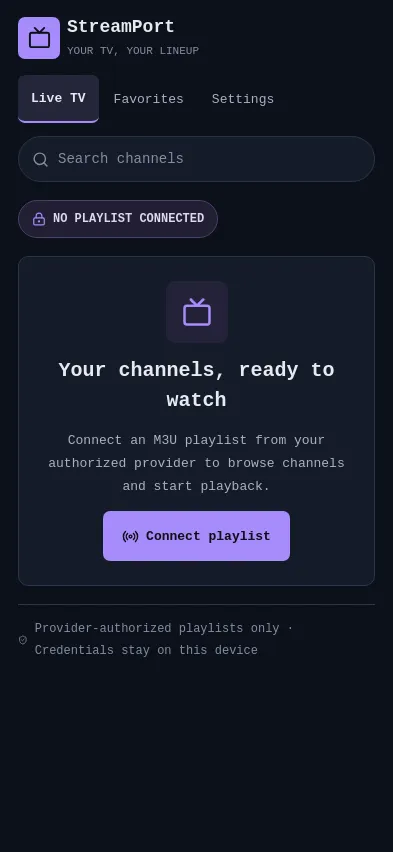 StreamPort Player