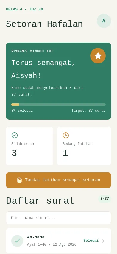 Setoran Juz 30 App