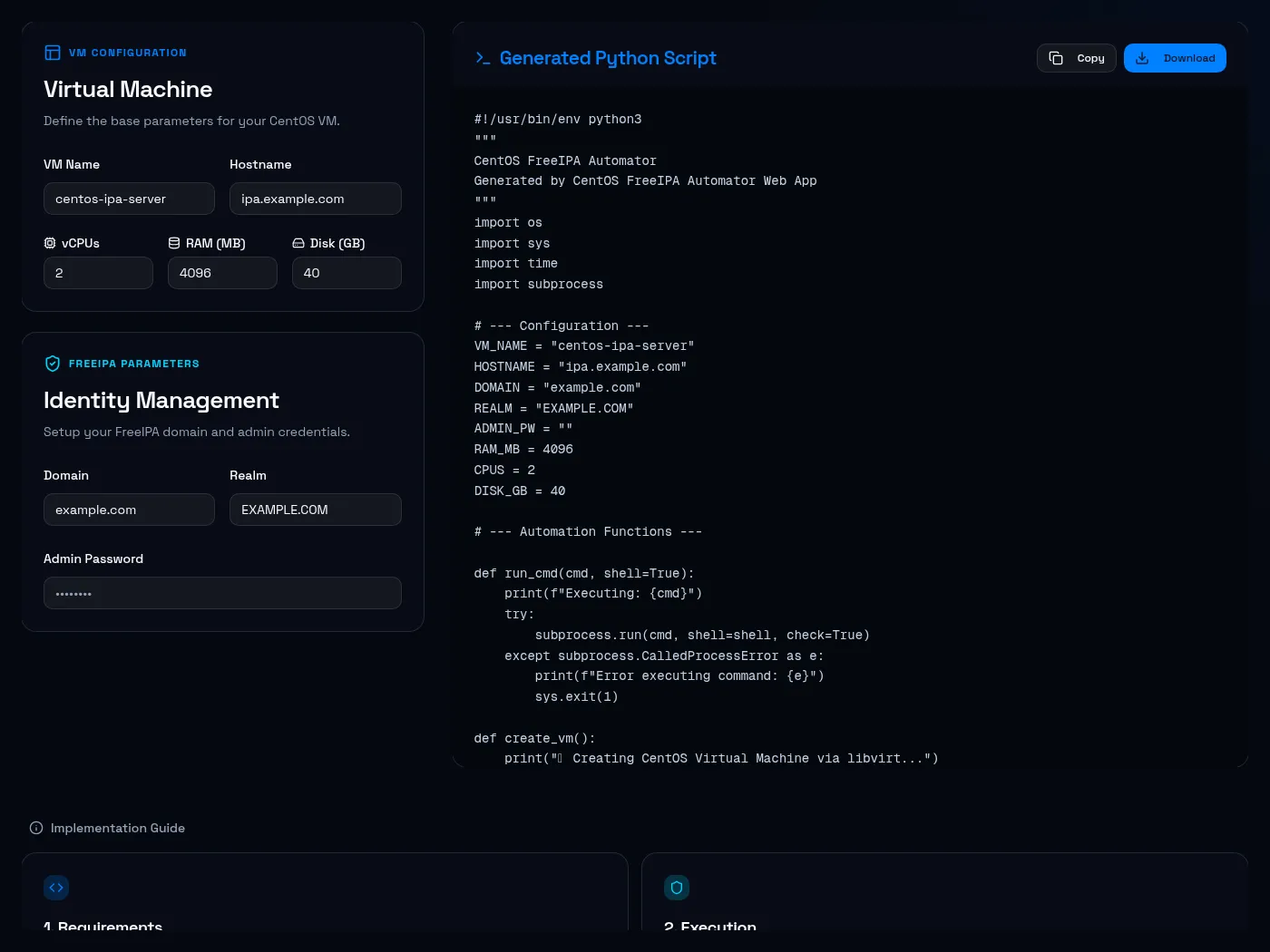CentOS FreeIPA Automator