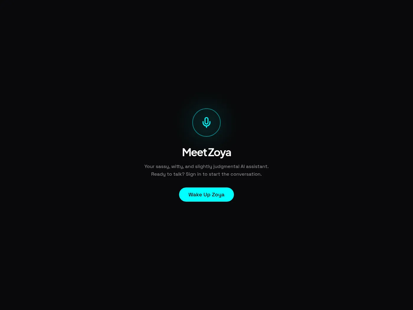 Zoya Voice AI Assistant
