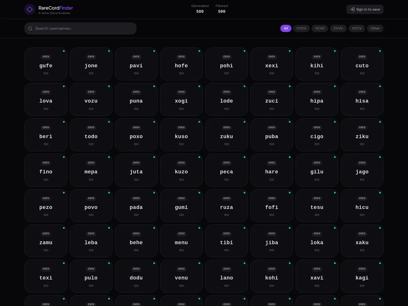 RareCord Finder