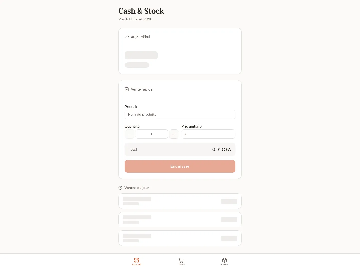Cash & Stock Simple