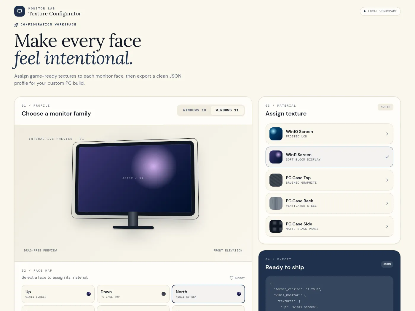 Monitor Texture Configurator