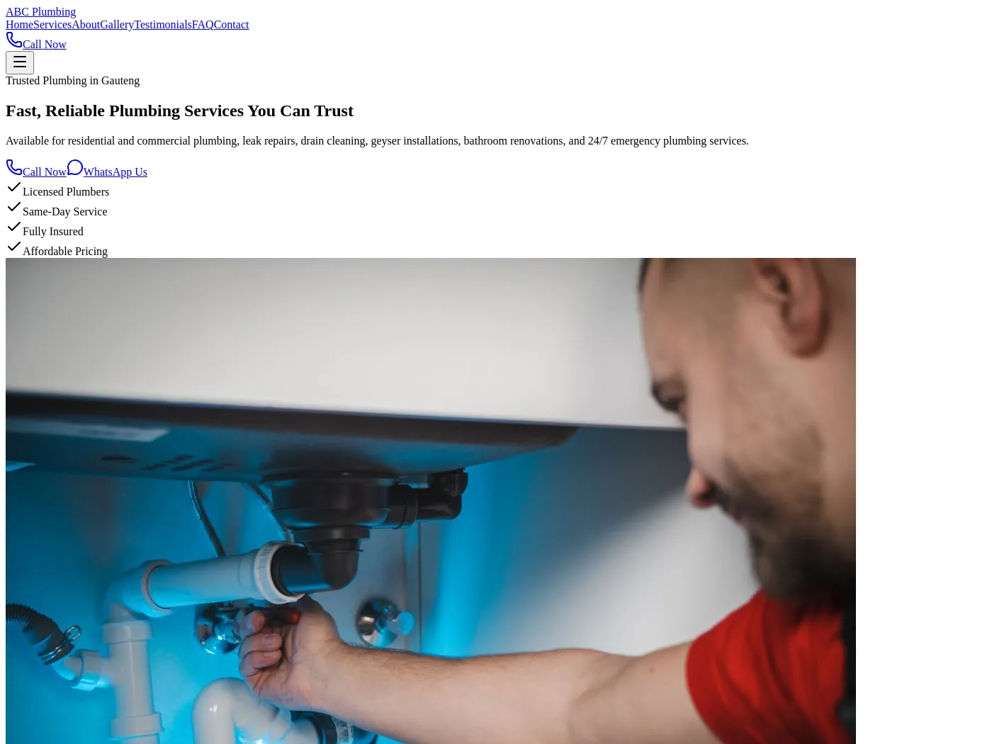 ABC Plumbing Premium Site