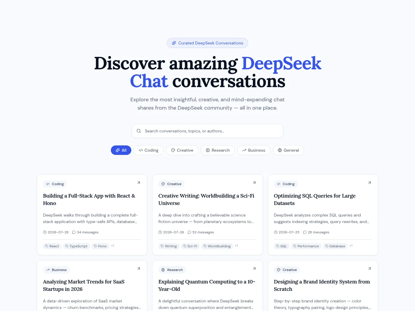 DeepSeek Chat Share Site
