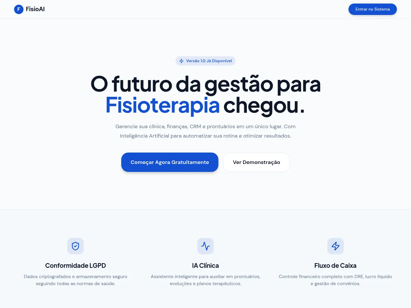 FisioAI Gestor ERP