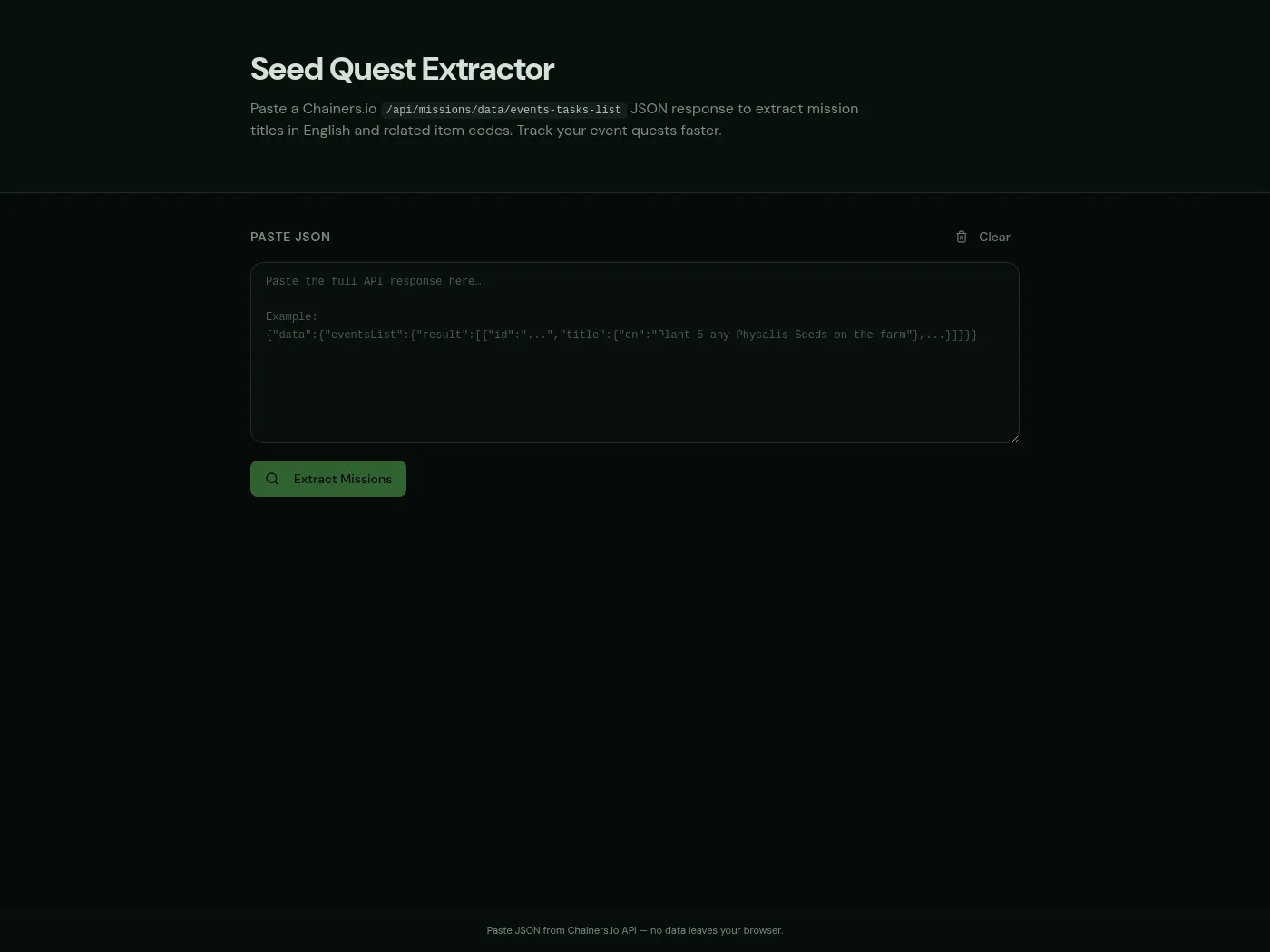 Seed Quest Extractor