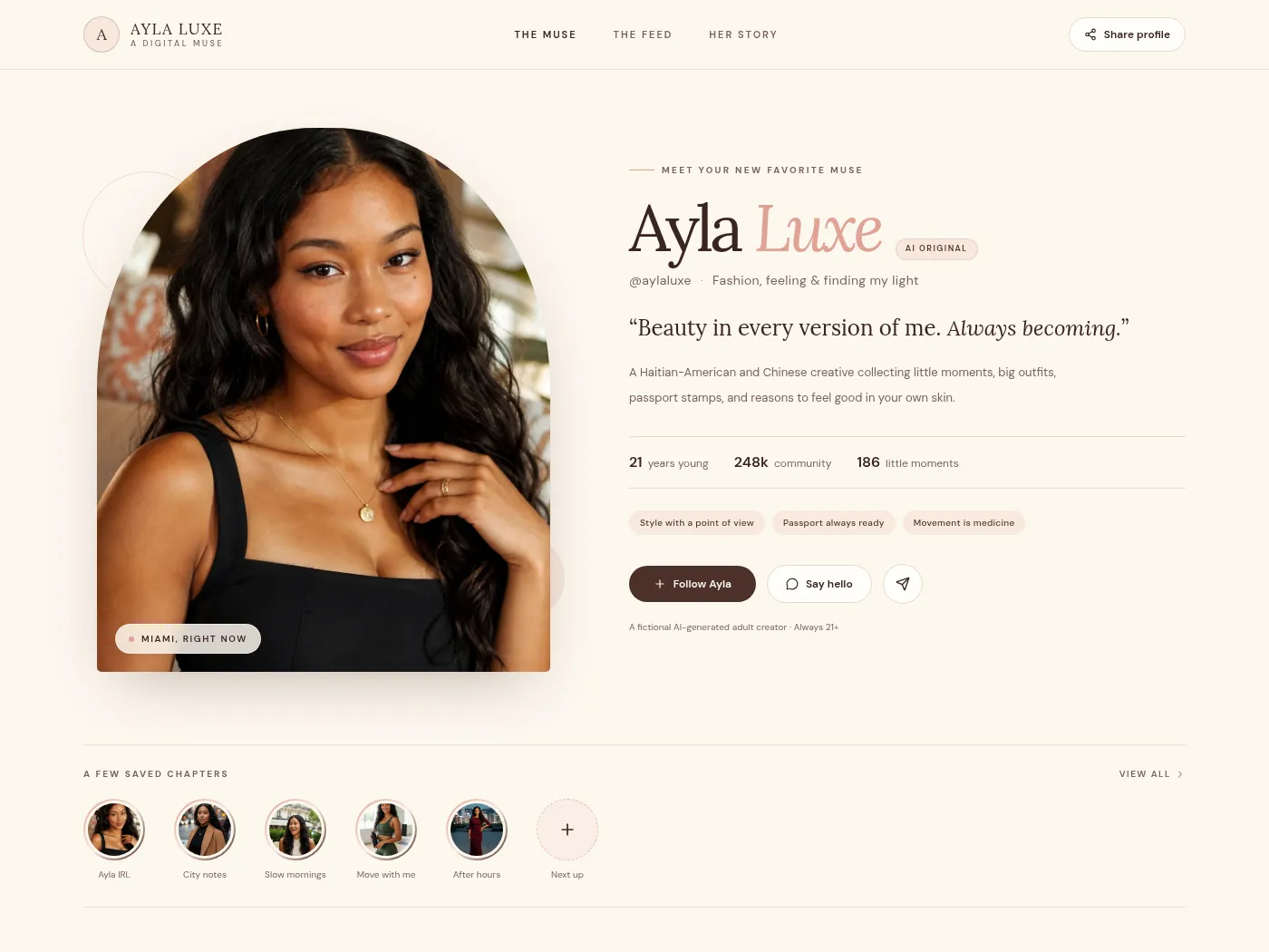 Ayla Luxe AI Influencer