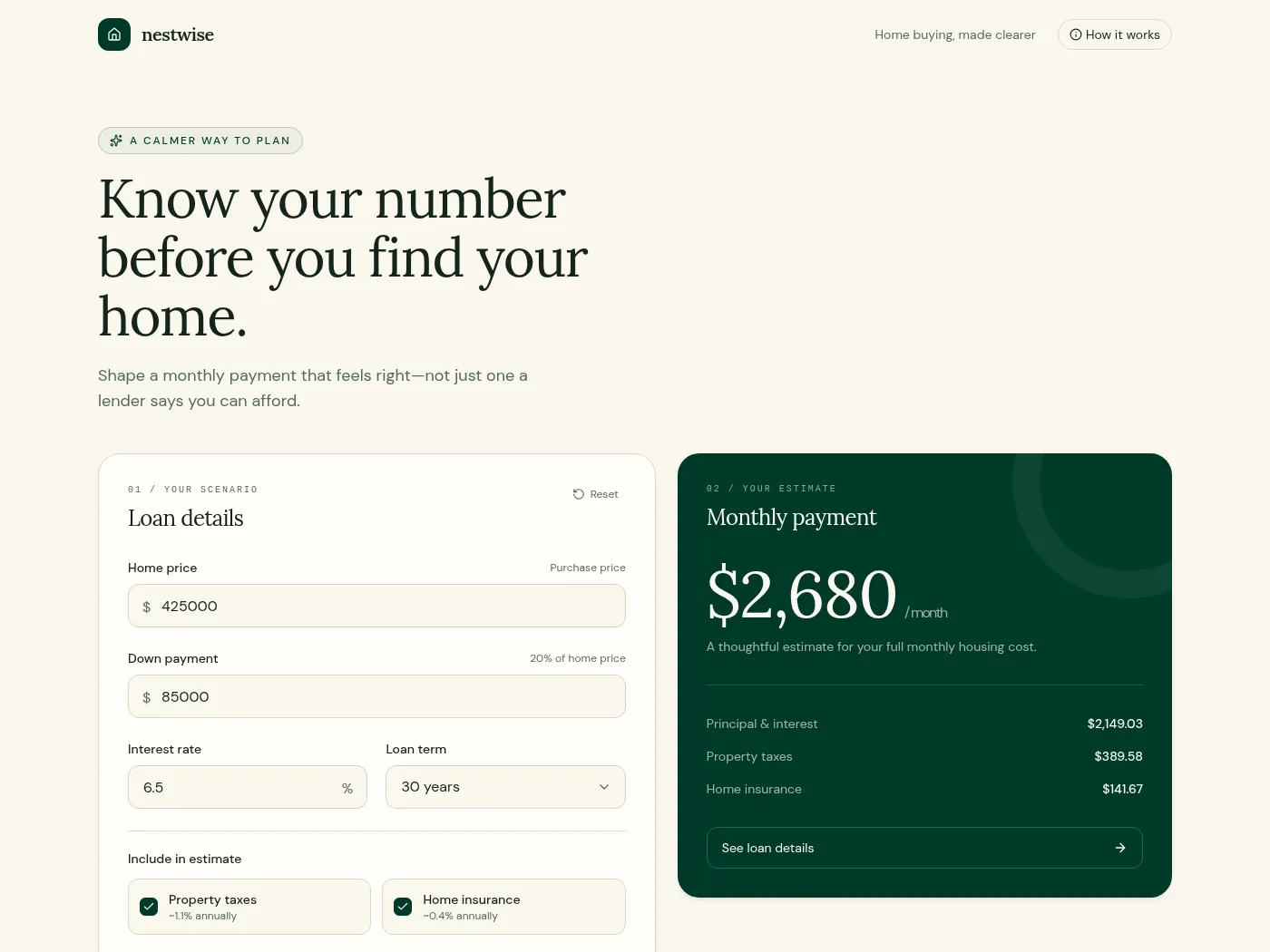 Easy Mortgage Calc